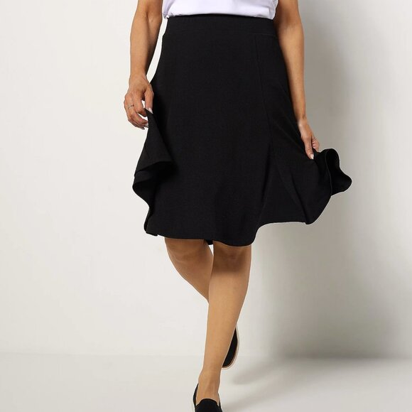 Isaac Mizrahi | Skirts | Isaac Mizrahi Live Tall Pebble Knit Gore Skirt ...
